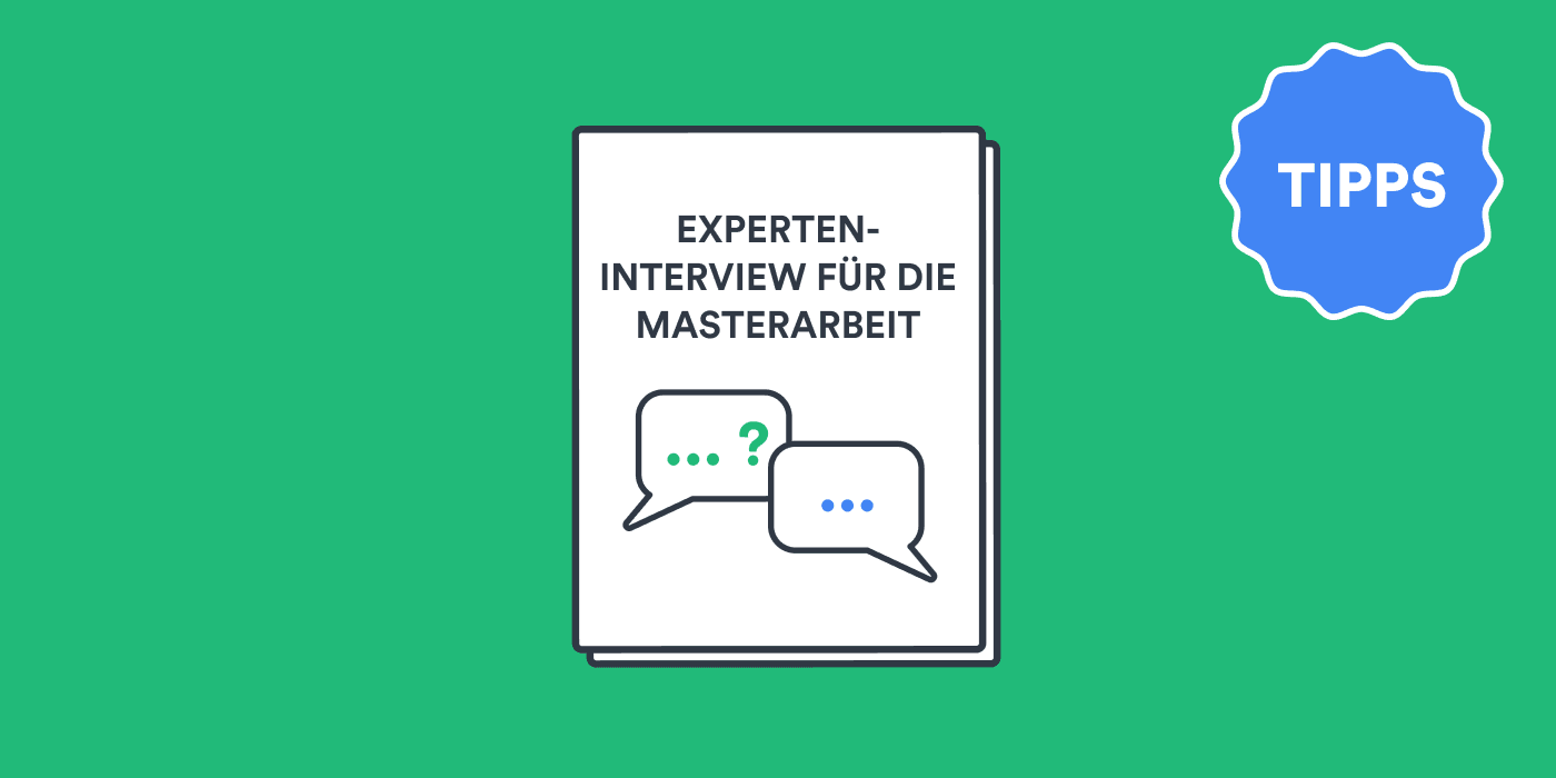 Experteninterview für die Masterarbeit - Tipps zur Vorbereitung und ...